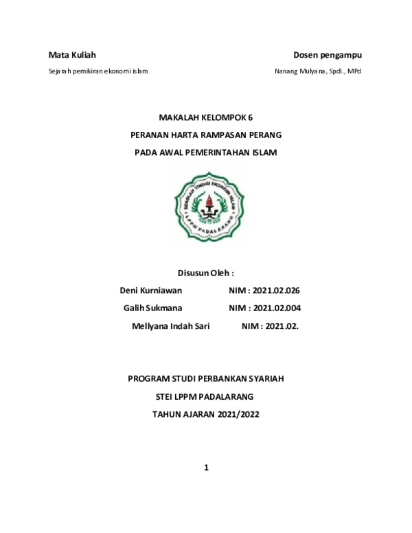 MENTAHAN MAKALAH
