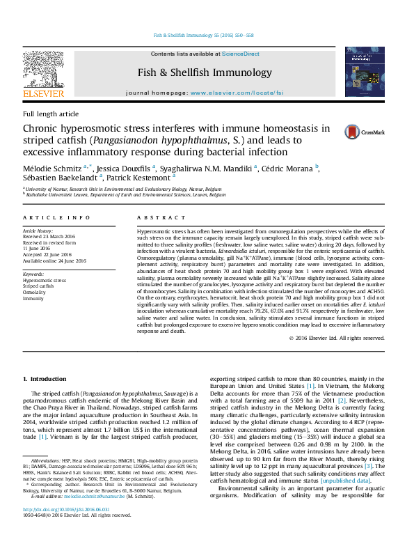 (PDF) Chronic hyperosmotic stress interferes with immune homeostasis in ...