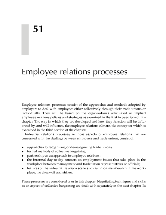 (PDF) Employee relations processes