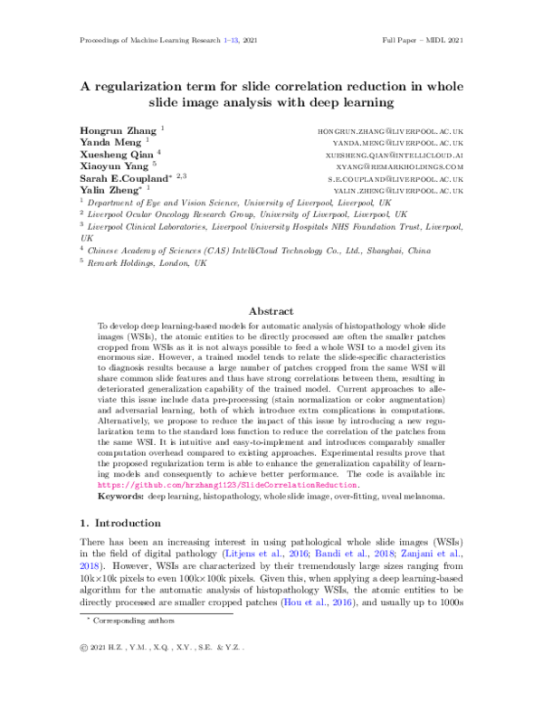 (PDF) A regularization term for slide correlation reduction in whole ...