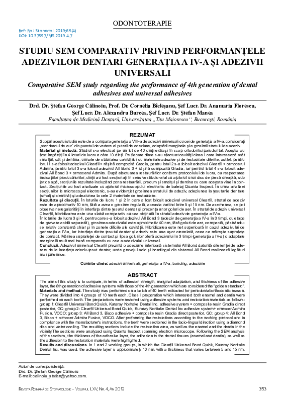 (PDF) Comparative SEM study regarding the performance of 4th generation ...