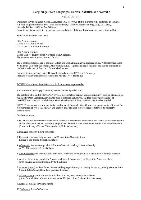 (DOC) Long range Borean Naburian Nostratic