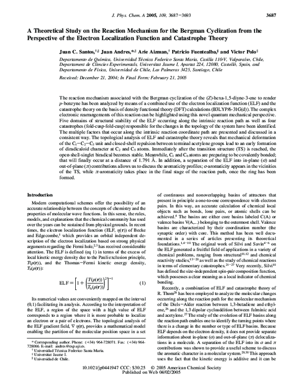 (PDF) A Theoretical Study on the Reaction Mechanism for the Bergman ...
