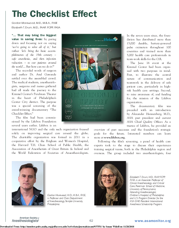 (PDF) The Checklist Effect