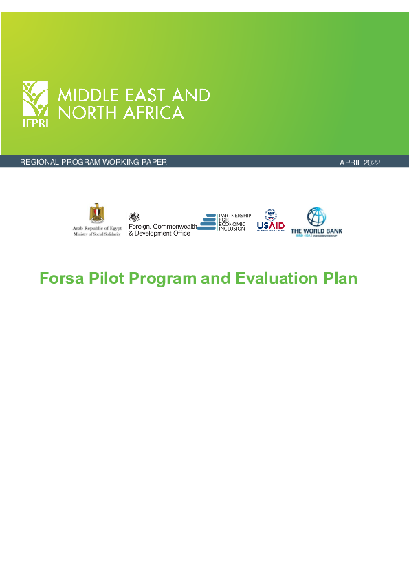 (PDF) Forsa pilot program and evaluation plan