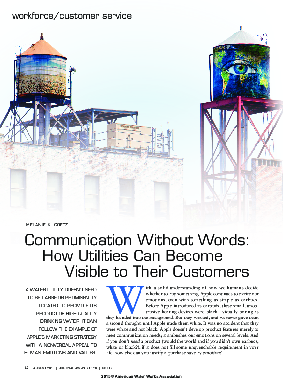 (PDF) Communication Without Words: How Utilities Can Become Visible to ...
