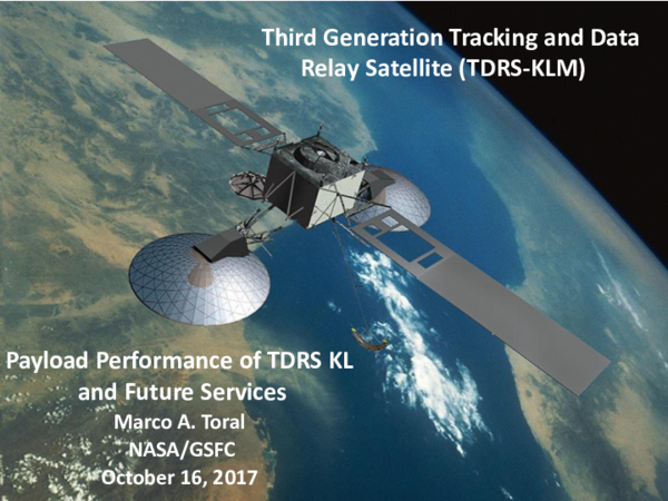(PDF) Payload Performance of TDRS KL and Future Services