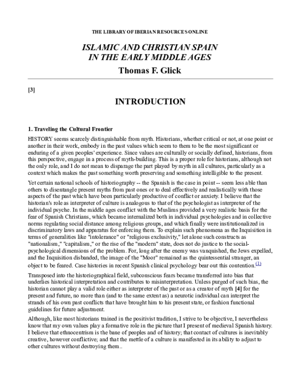 (PDF) Islamic and Christian Spain in the Early Middle Ages