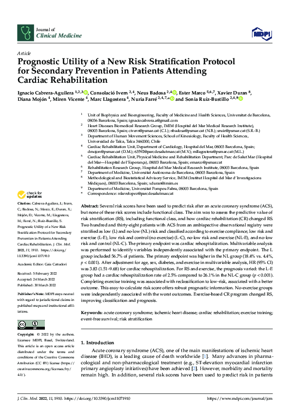 (PDF) Prognostic Utility of a New Risk Stratification Protocol for ...