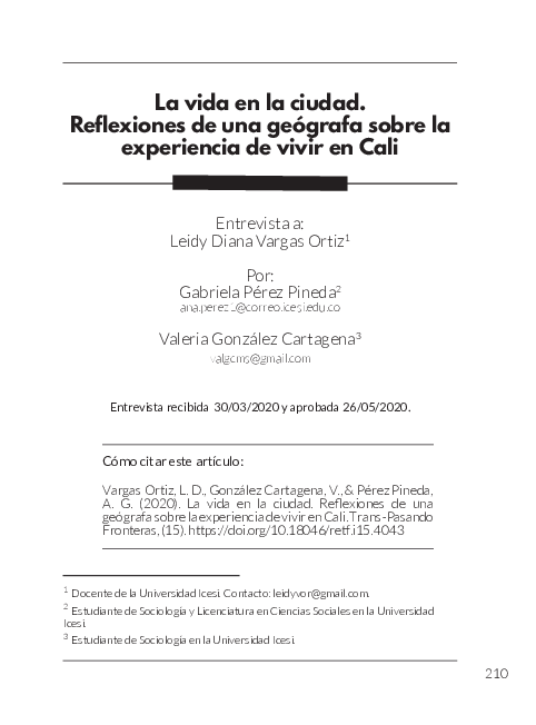 (PDF) La vida en la ciudad