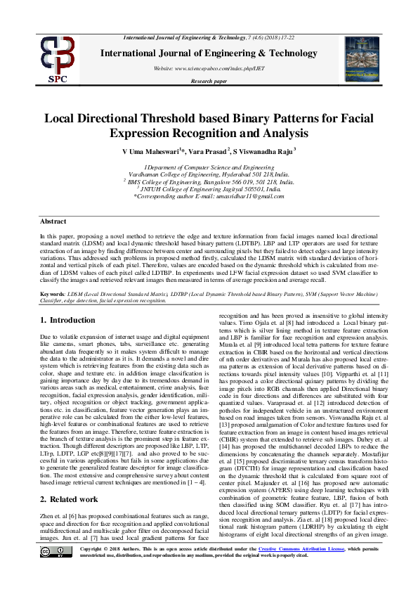 (PDF) Local Directional Threshold based Binary Patterns for Facial Expression Recognition and ...