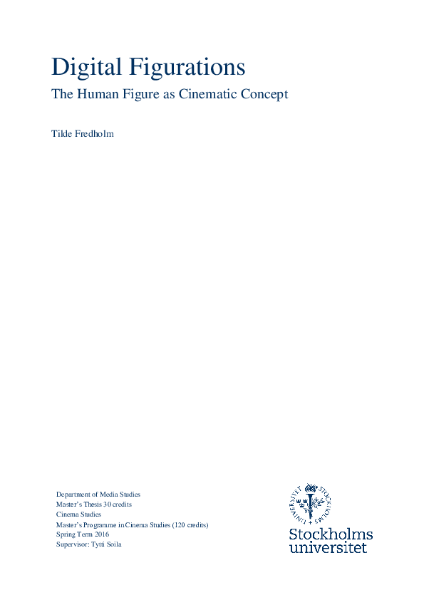 (PDF) Digital Figurations : The Human Figure as Cinematic Concept