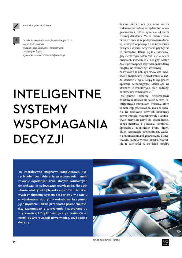 (PDF) Inteligentne systemy wspomagania decyzji
