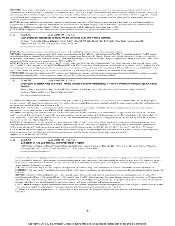 (PDF) Evaluation Of The LaxPrep ACL Injury Prevention Program