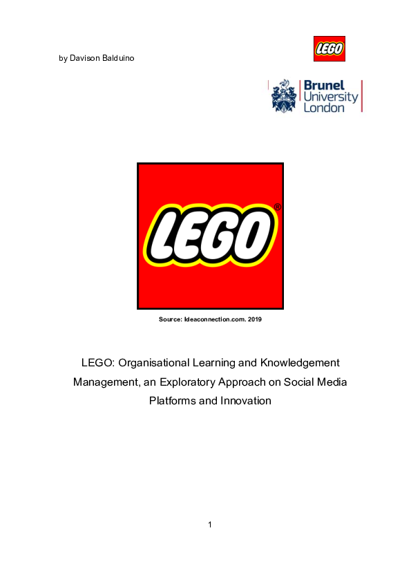 (PDF) LEGO: Organisational Learning and Knowledgement Management, an ...