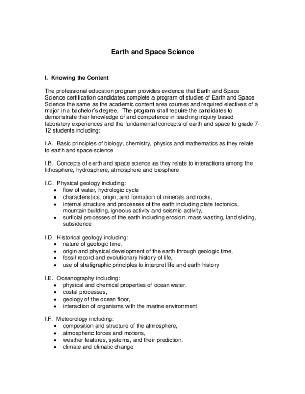 (PDF) Earth and Space Science