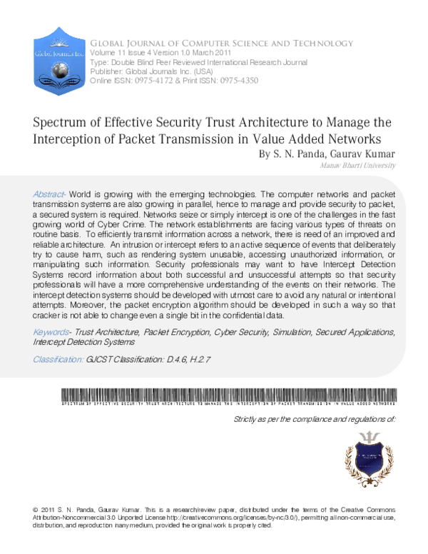 (PDF) Spectrum of Effective Security Trust Architecture to Manage the ...