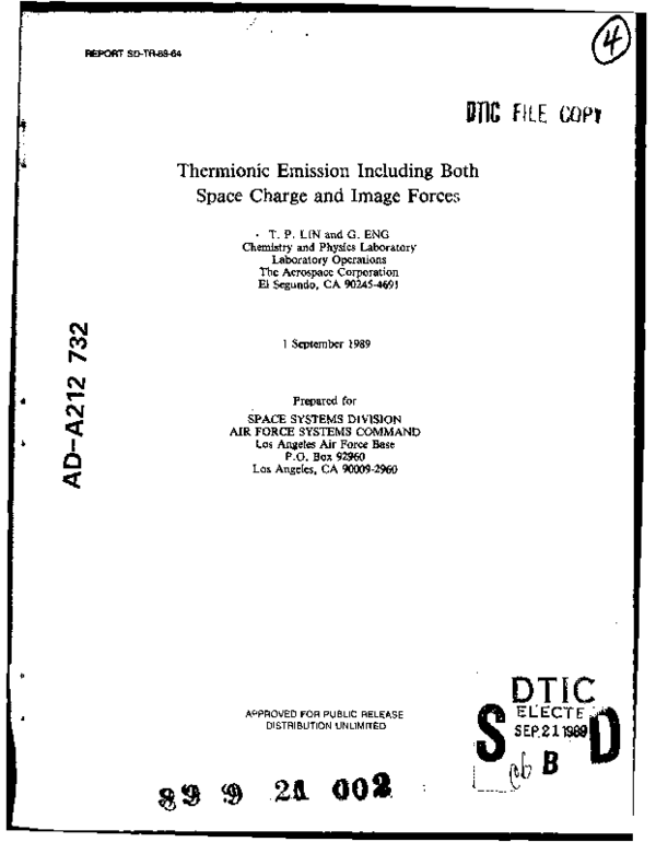 (PDF) Thermionic emission including both space‐charge and image forces