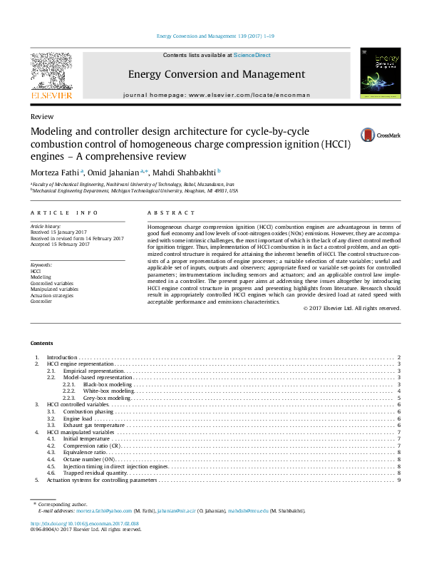 (PDF) Modeling and controller design architecture for cycle-by-cycle combustion control of ...