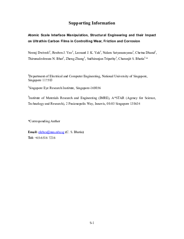 (PDF) Atomic Scale Interface Manipulation, Structural Engineering and ...