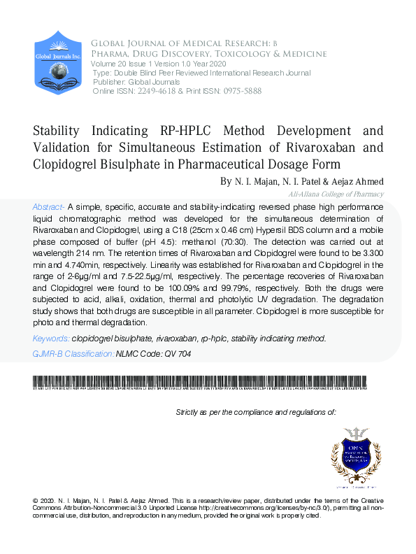 (PDF) Stability Indicating Rp-Hplc Method Development and Validation for Simultaneous Estimation ...