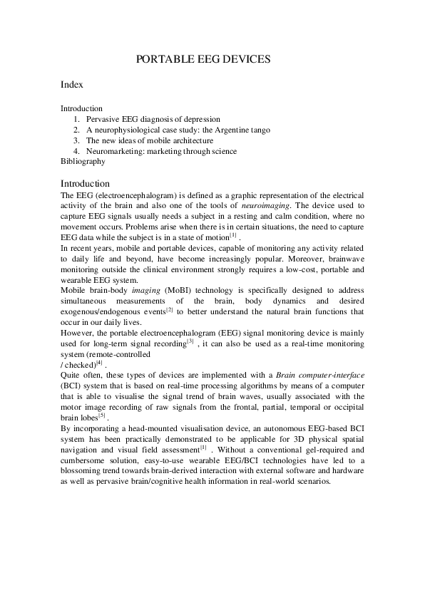 Pdf Portable Eeg Devices Index