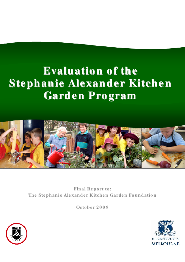 (PDF) Methodology for the evaluation of the Stephanie Alexander Kitchen ...