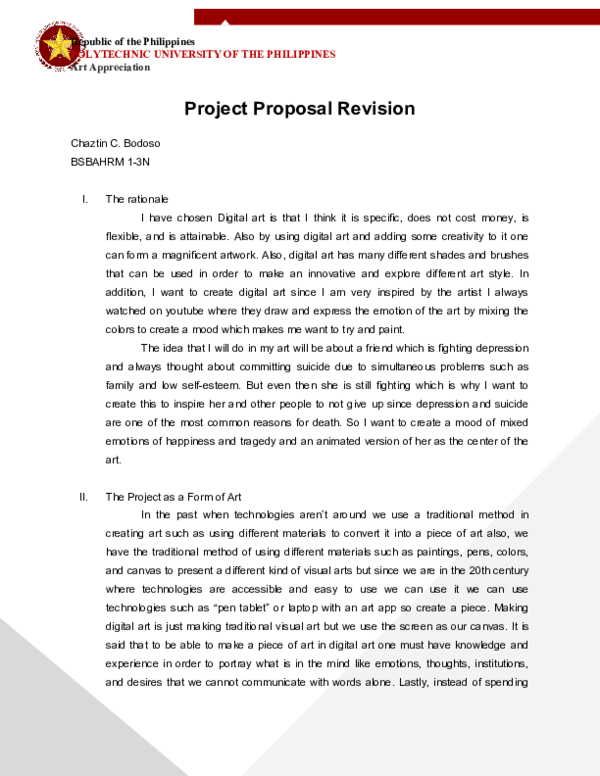 (DOC) Project Proposal Revision