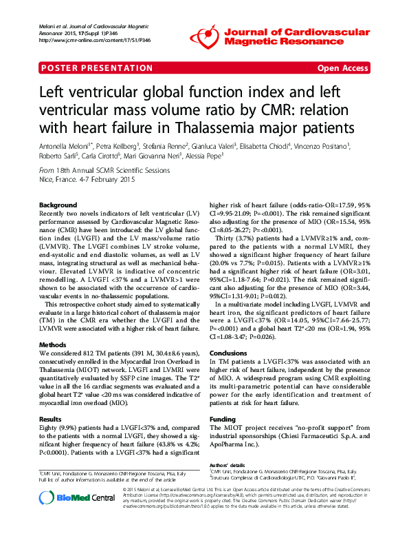 (PDF) Left ventricular global function index and left ventricular mass ...