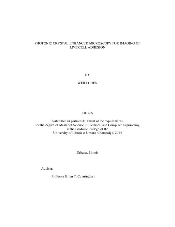 (PDF) Photonic crystal enhanced microscopy for imaging of live cell ...