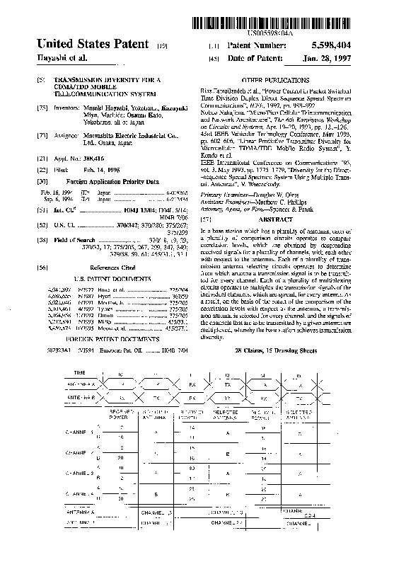 Pdf Diversity For The Direct Sequence Spread Spectrum System Using Multiple Transmit Antennas