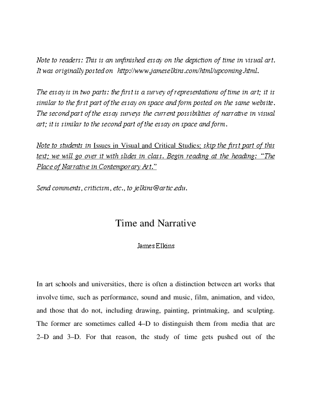 (PDF) Time and Narrative