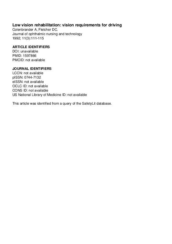 PDF Low Vision Rehabilitation Vision Requirements For Driving A pdf-low-vision-rehabilitation-vision-requirements-for-driving-a