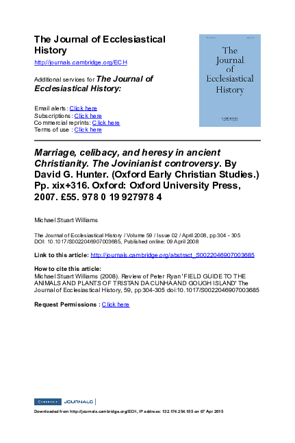 (PDF) Marriage, Celibacy, and Heresy in Ancient Christianity: The ...