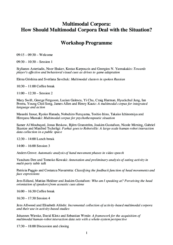 (PDF) Multimodal Corpus for Psychotherapeutic Situations