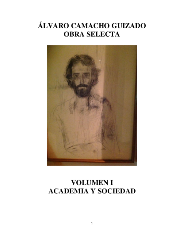 (PDF) La obra sociológica del profesor Álvaro Camacho Guizado (1939 ...