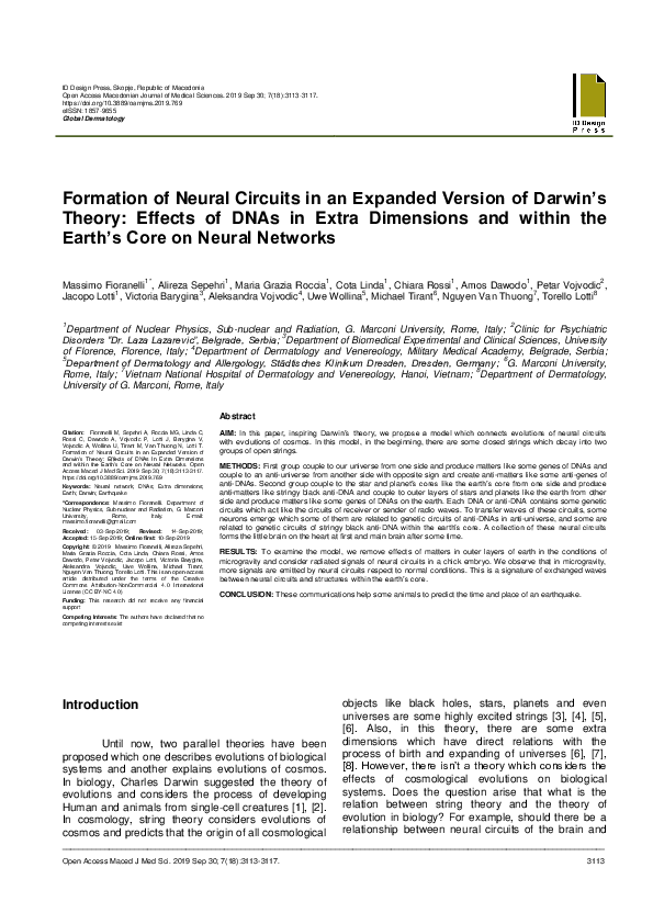 (PDF) Formation of Neural Circuits in an Expanded Version of Darwin’s ...
