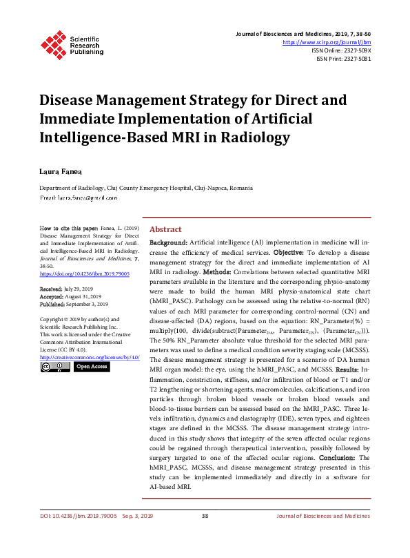 (PDF) Disease Management Strategy for Direct and Immediate ...