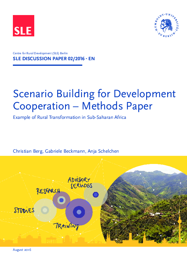 (PDF) Scenario Building for Development Cooperation – Methods Paper