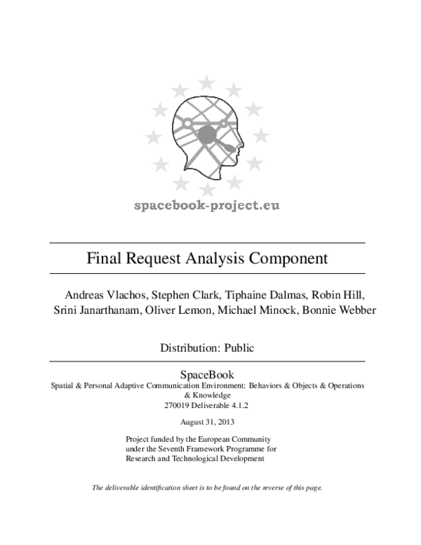 (PDF) Final Request Analysis Component