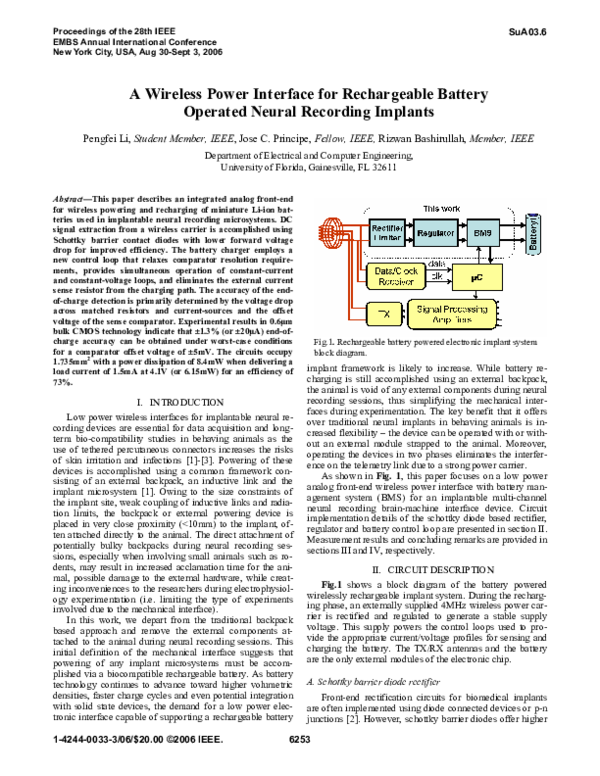 (PDF) A Wireless Power Interface for Rechargeable Battery Operated ...