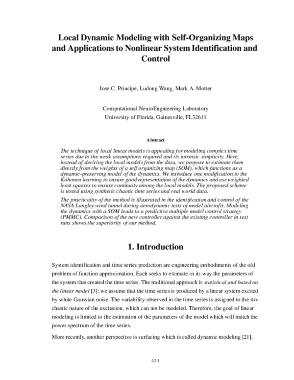 (PDF) Local dynamic modeling with self-organizing maps and applications ...