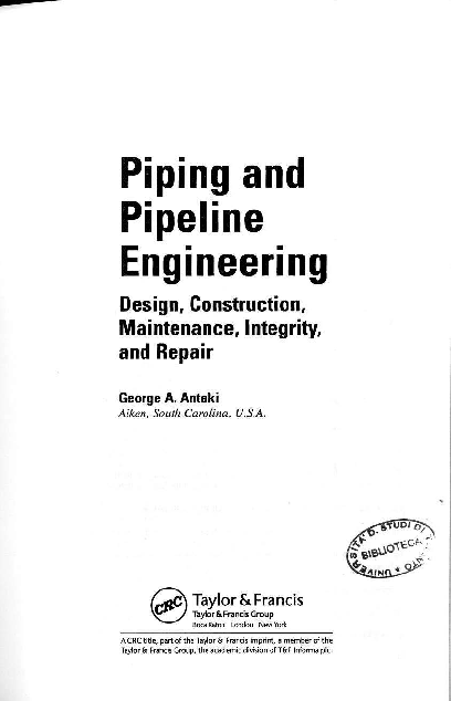 (PDF) Piping and Pipeline Engineering