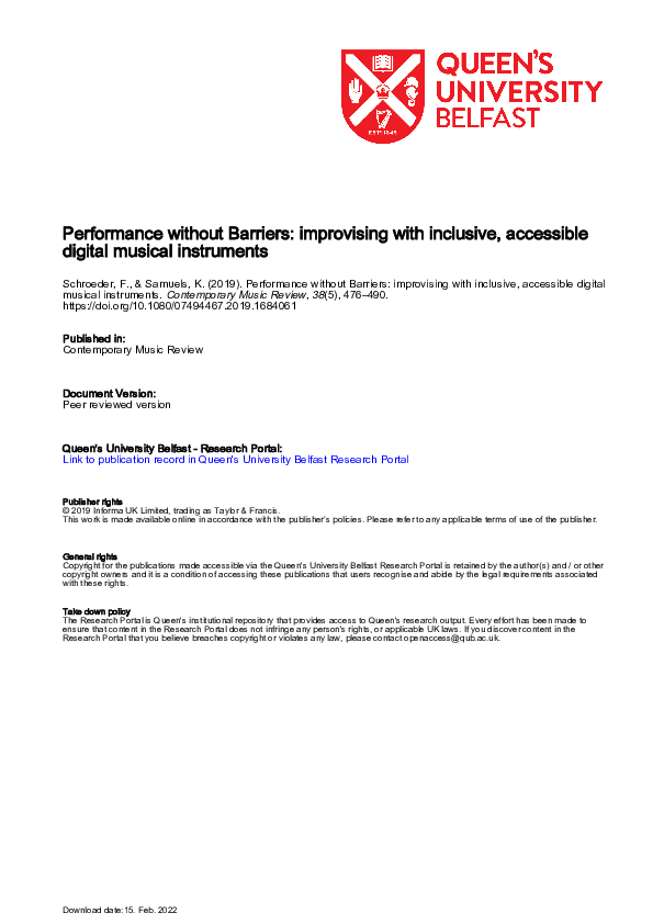 (PDF) Performance without Barriers: Improvising with Inclusive and ...
