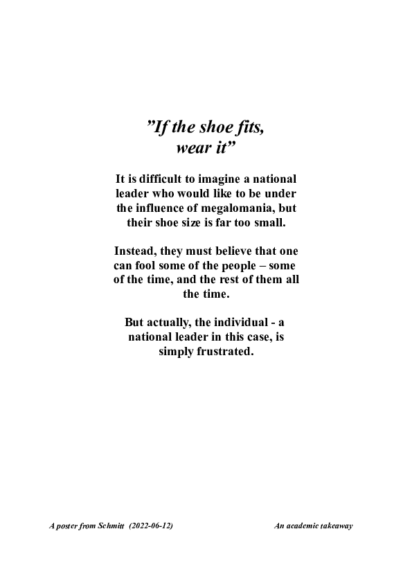 (PDF) If the shoe fits, wear it