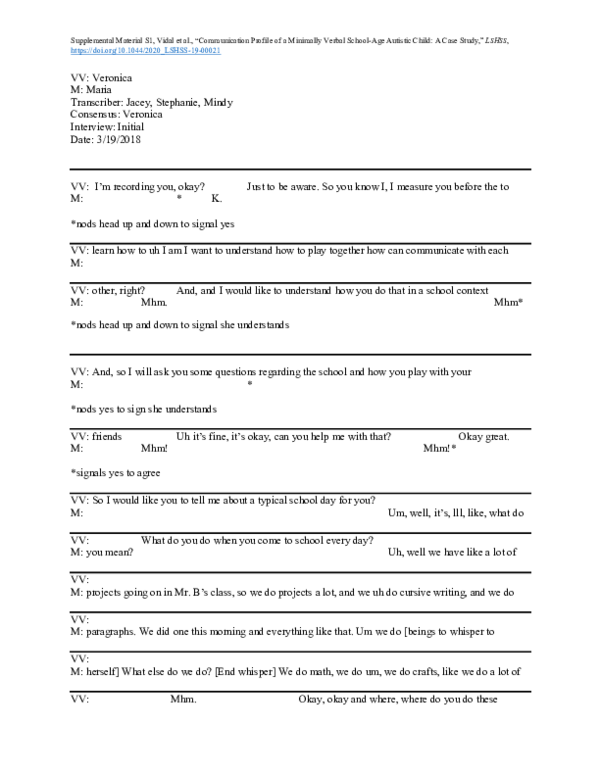 (PDF) Profile of a minimally verbal autistic child (Vidal et al., 2020)