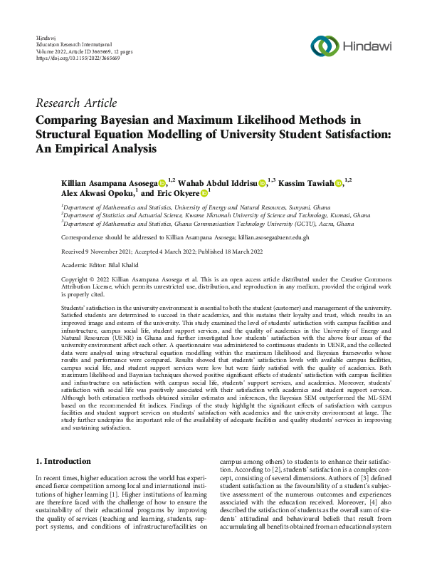 Pdf Comparing Bayesian And Maximum Likelihood Methods In Structural