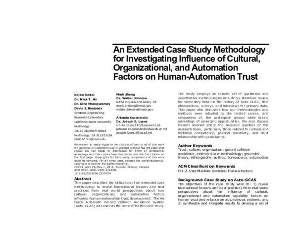 (PDF) An extended case study methodology for investigating influence of ...
