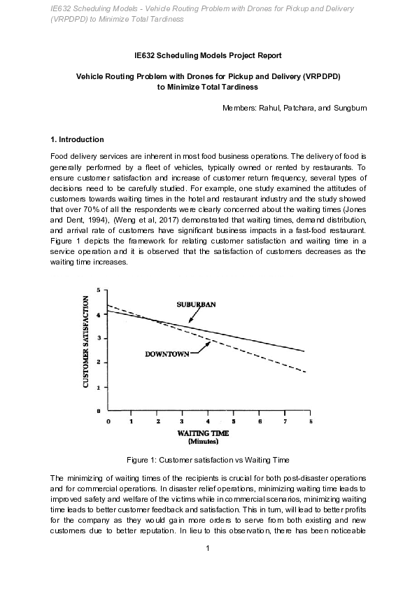 (PDF) Vehicle Routing Problem with Drones for Pickup and Delivery ...