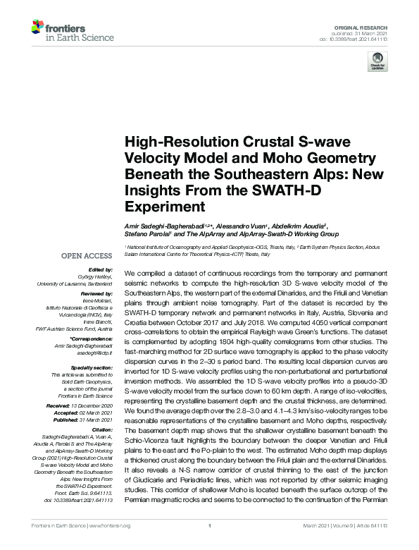 (PDF) Moho topography beneath the European Eastern Alps by global-phase seismic interferometry ...
